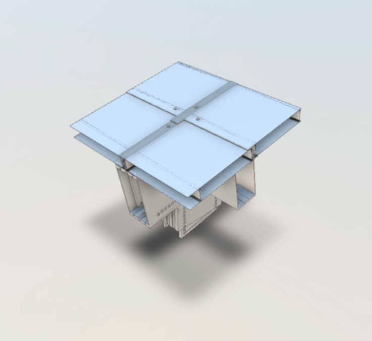 Double Wing Single Slope Canopy | Structures Unlimited