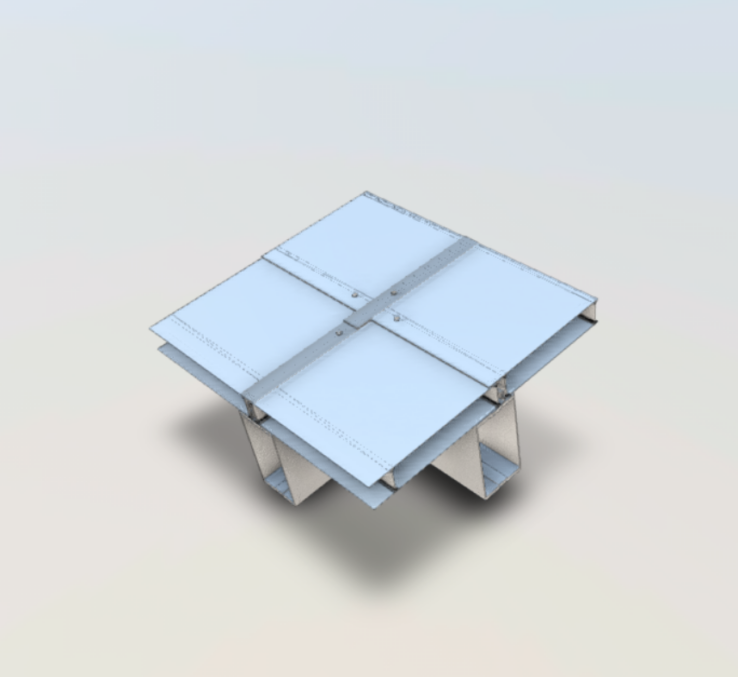 Double Wing Single Slope Canopy | Structures Unlimited