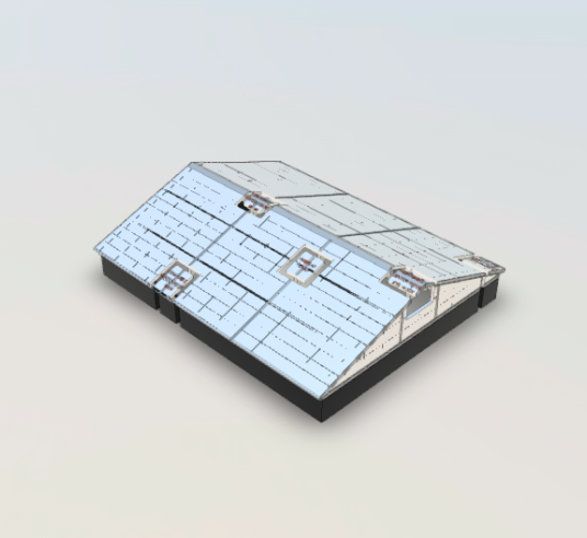 Removable Center Ridge Skylight | Structures Unlimited