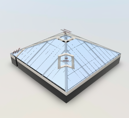 Removable Pyramid Skylight | Structures Unlimited