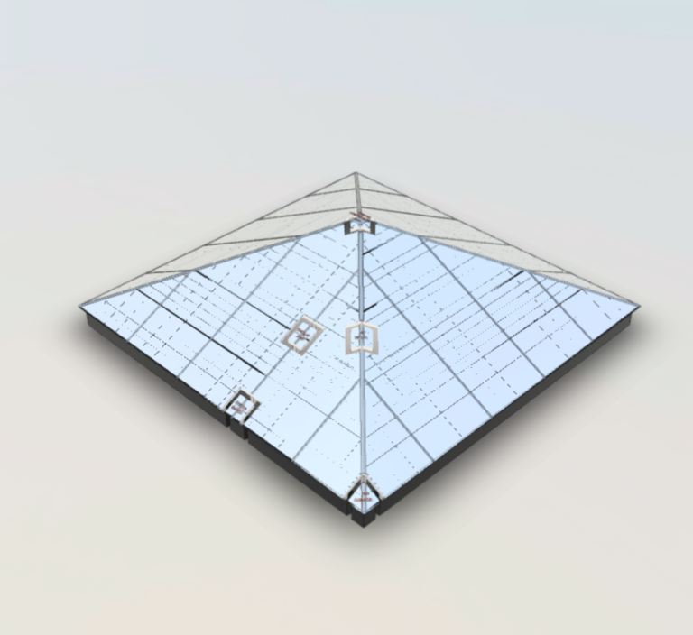Pyramid Skylight (>34′) | Structures Unlimited