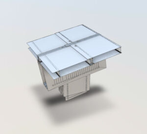 Single Slope Double-Wing Canopy | Structures Unlimited